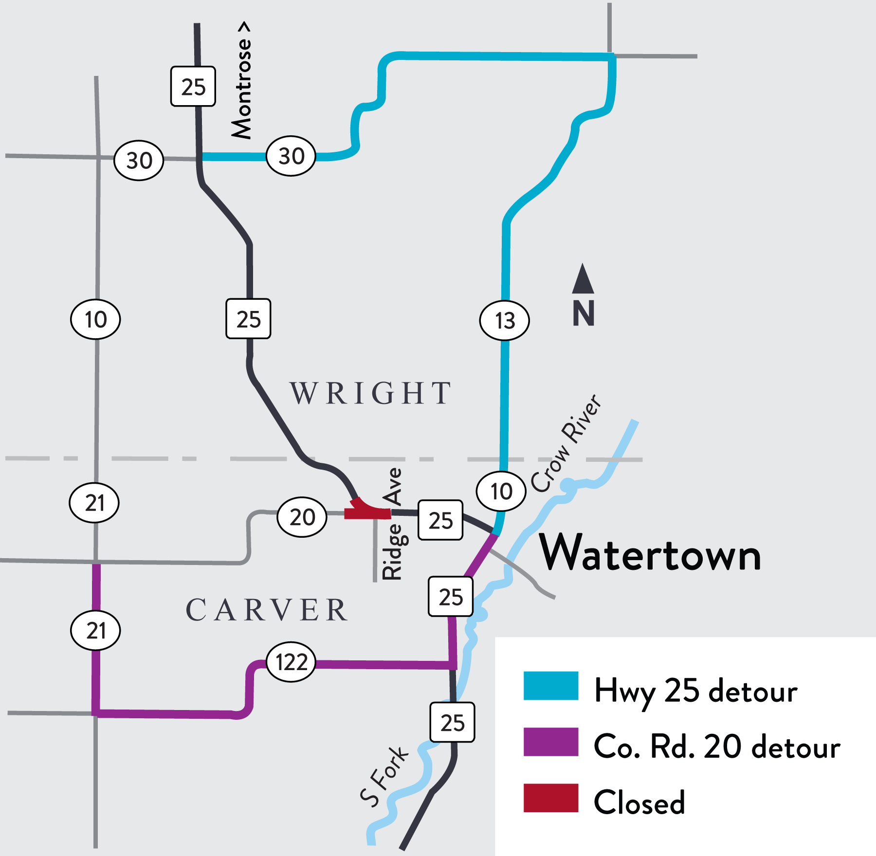 Local led 2023 projects on central Minnesota highways- MnDOT